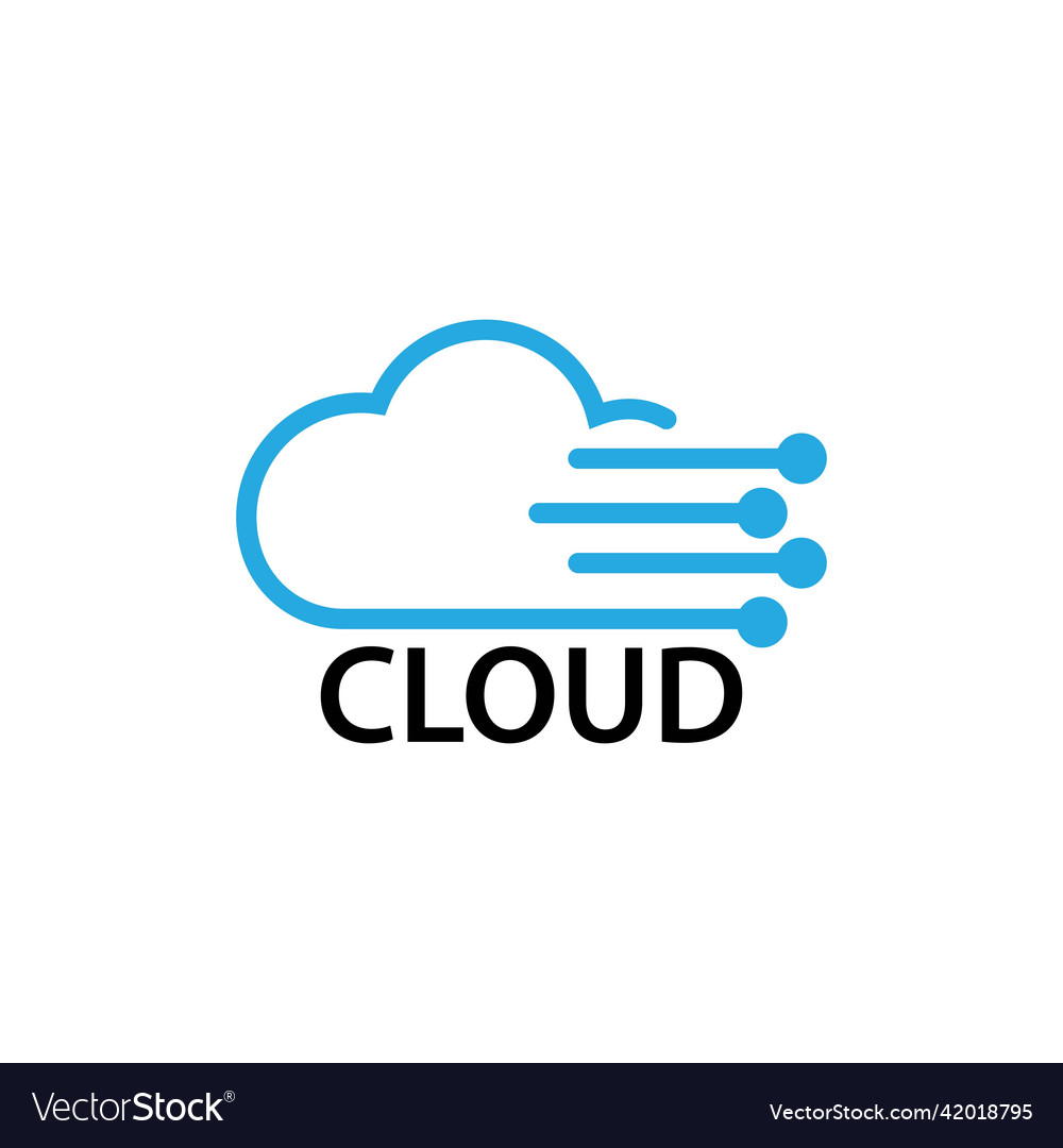 Cloud logo Royalty Free Vector Image - VectorStock
