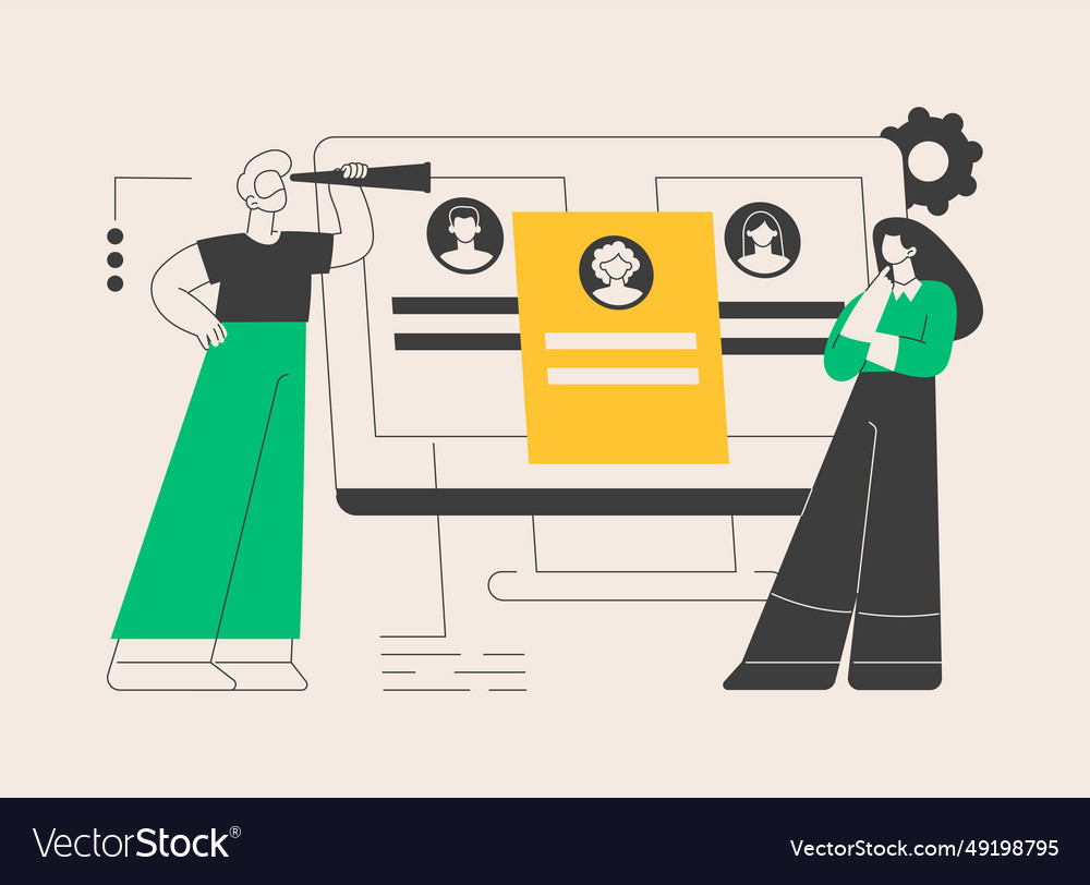 Recruitment Agency Abstract Concept Royalty Free Vector