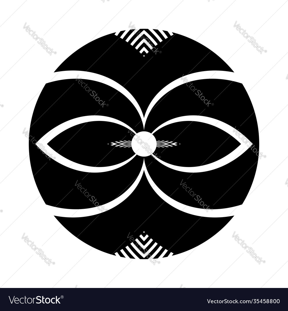 Circle design element Royalty Free Vector Image