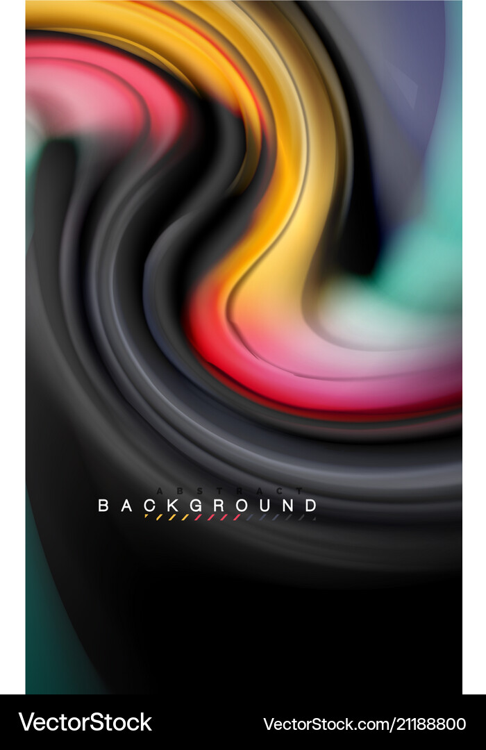 Fluid liquid colors design colorful marble Vector Image