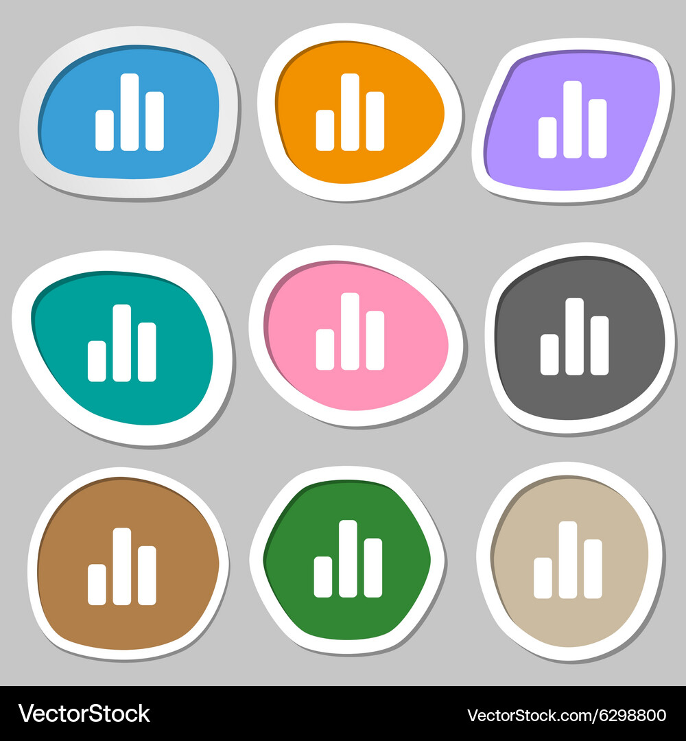 Growth and development concept graph of rate icon Vector Image