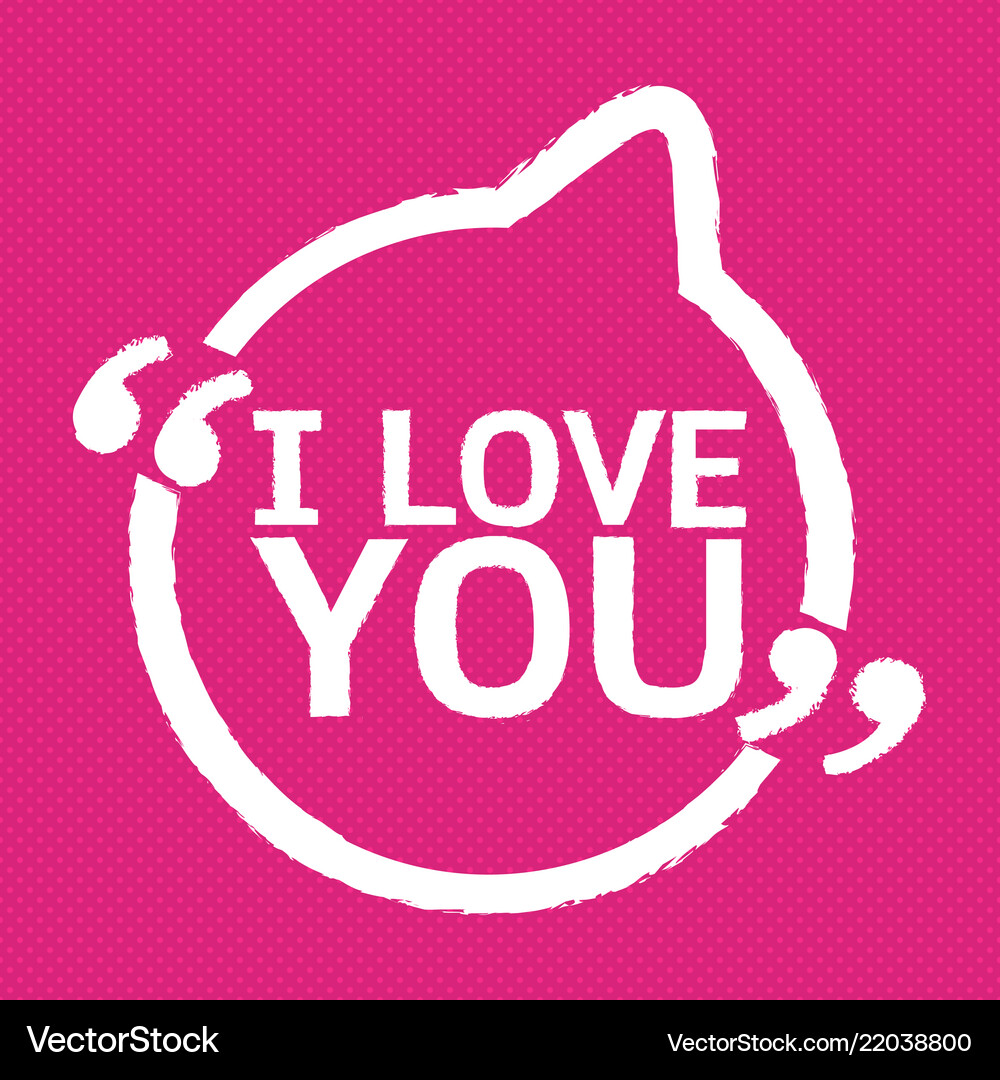 I love you lettering design Royalty Free Vector Image