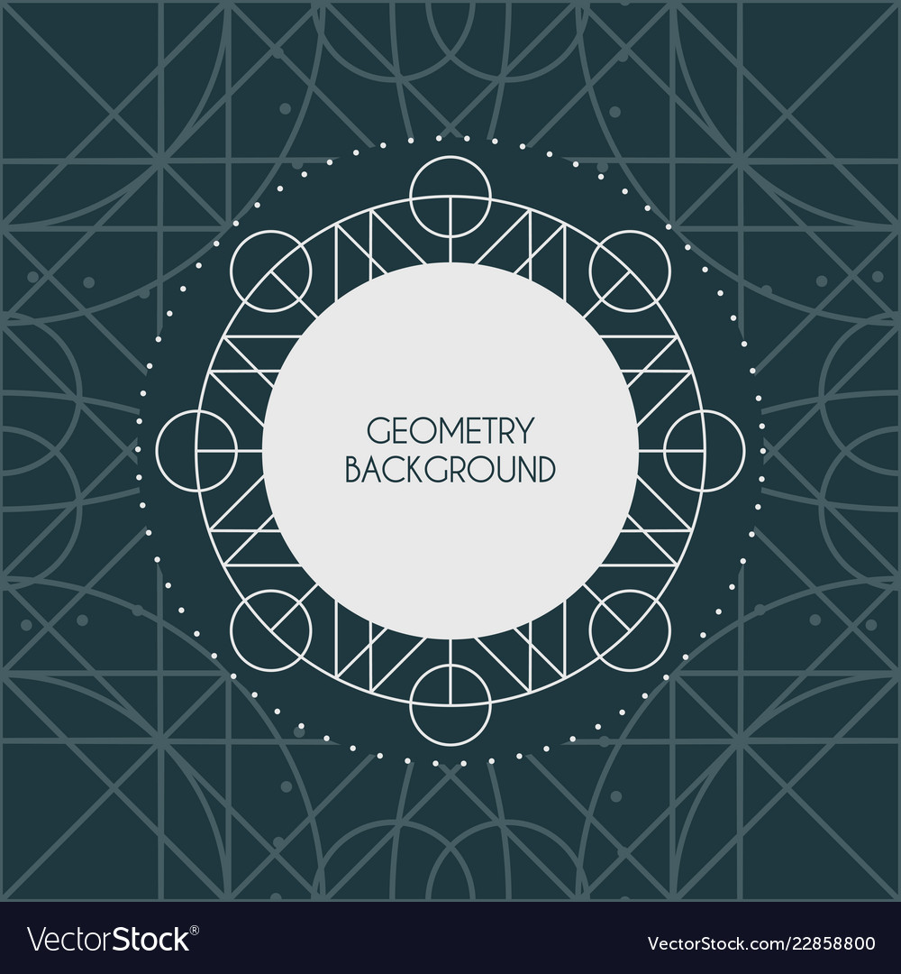 Magic geometry background Royalty Free Vector Image