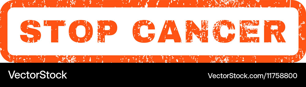 Stop cancer rubber stamp Royalty Free Vector Image