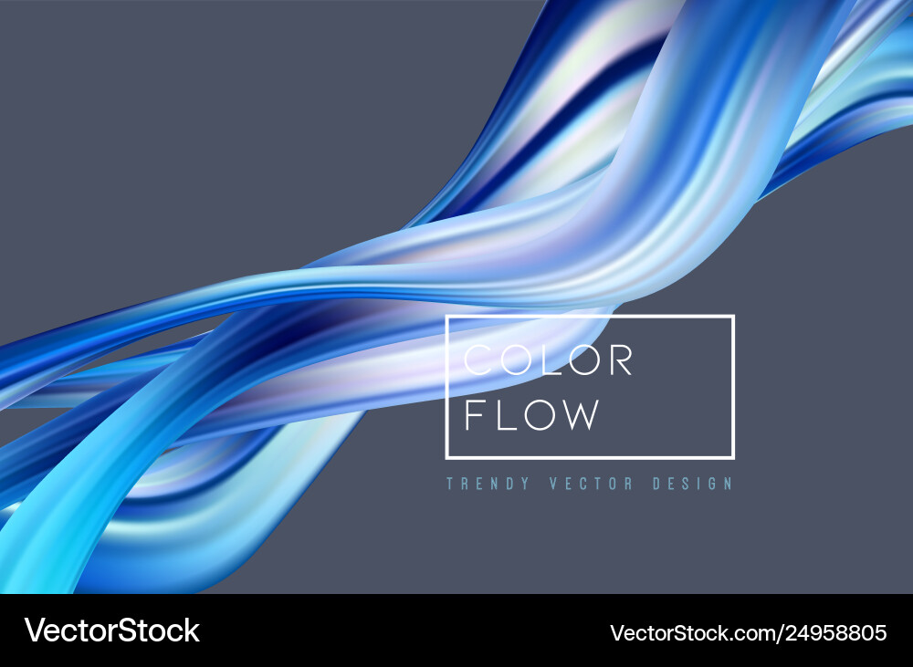 Abstract colorful background color flow Royalty Free Vector