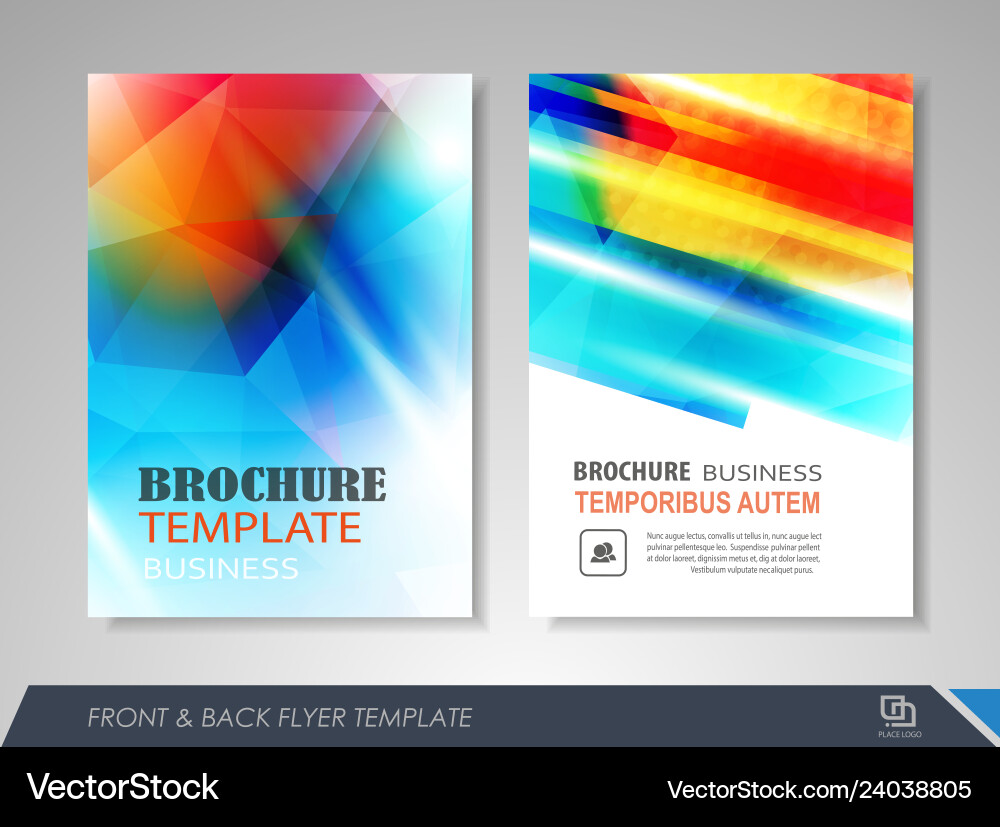 Business flyer cover design Royalty Free Vector Image