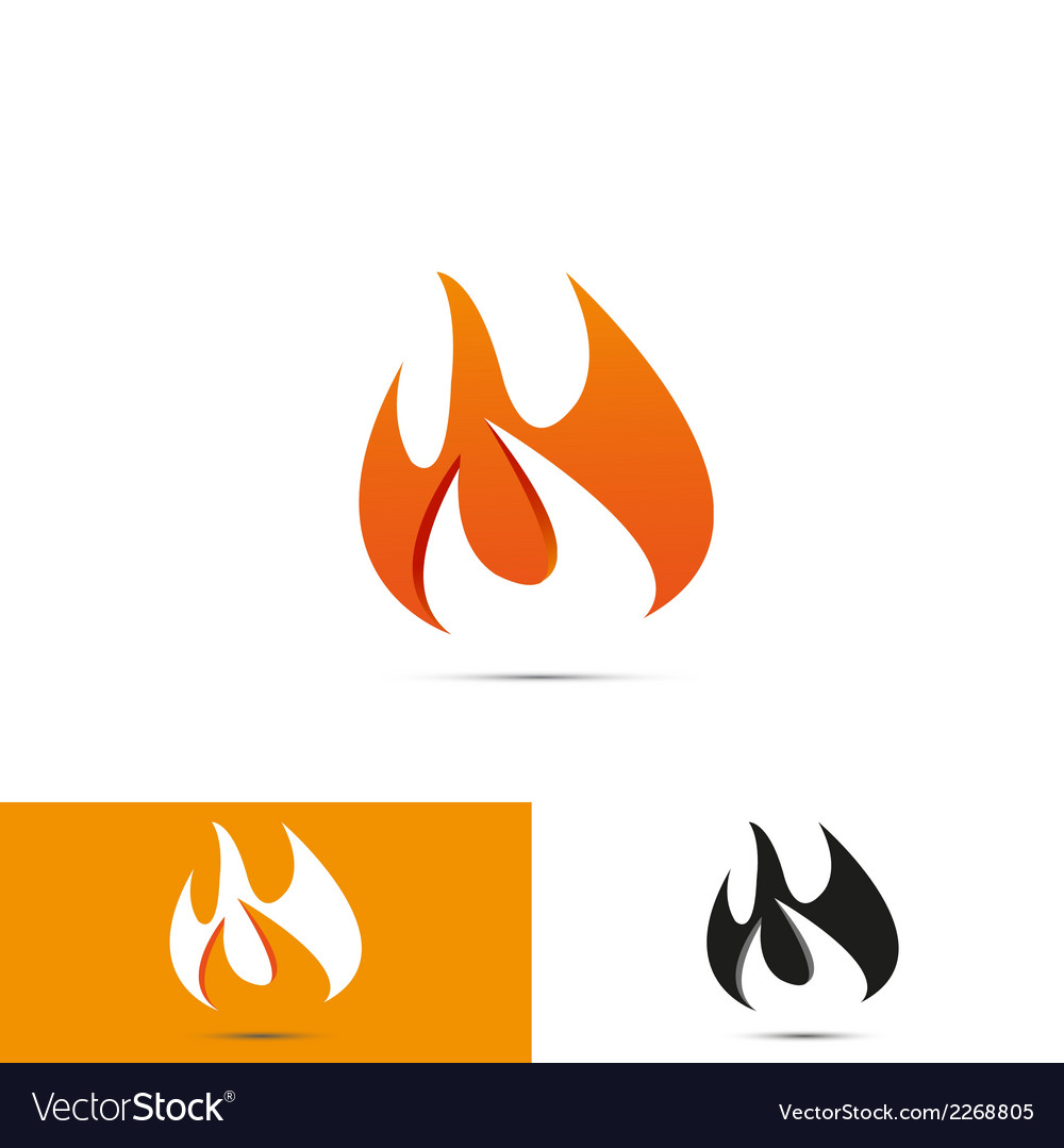Fire icon set Royalty Free Vector Image - VectorStock