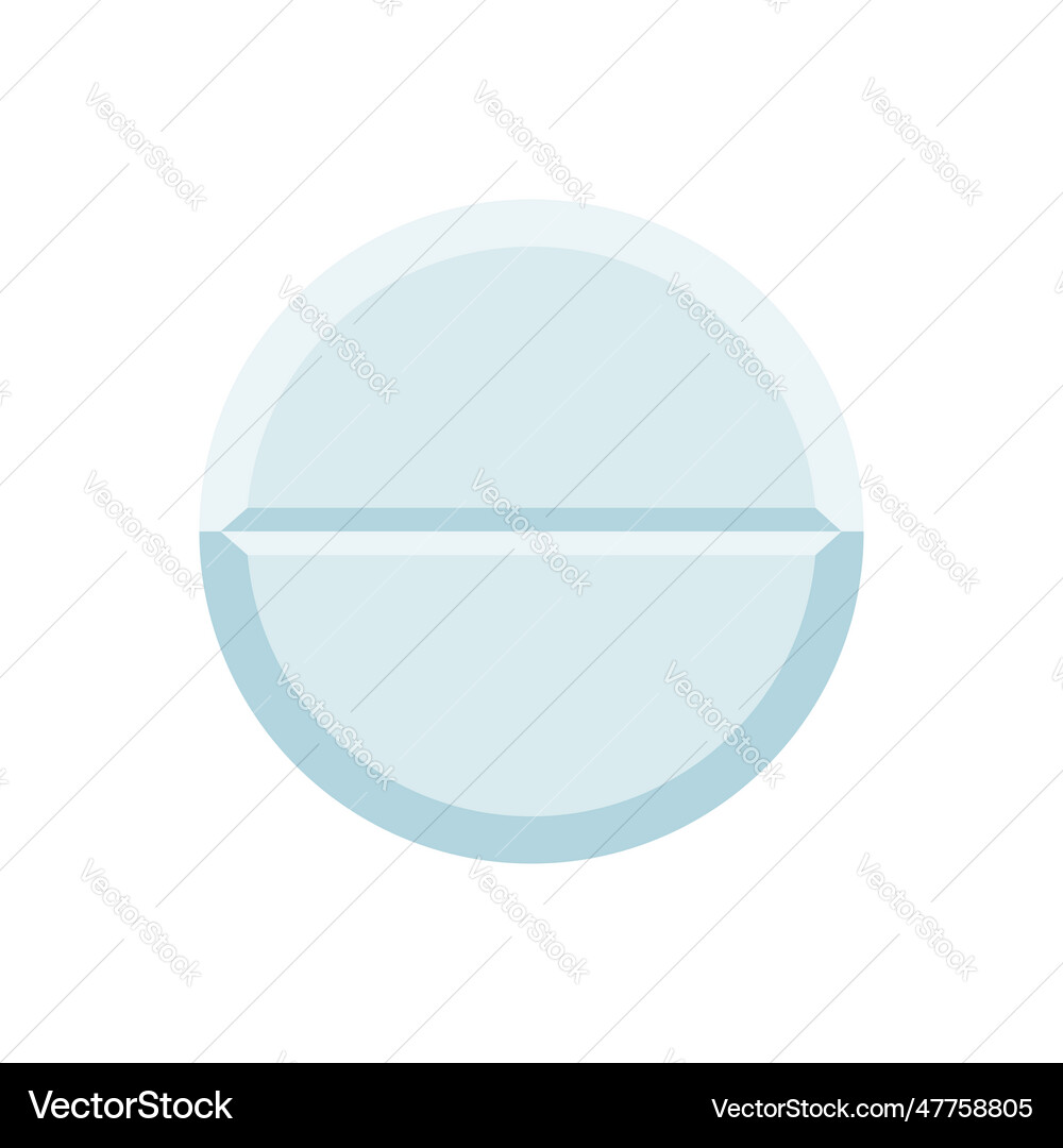 Medicine capsule pill in flat style design Vector Image