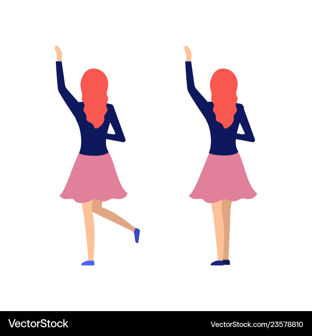Backside view of person Royalty Free Vector Image