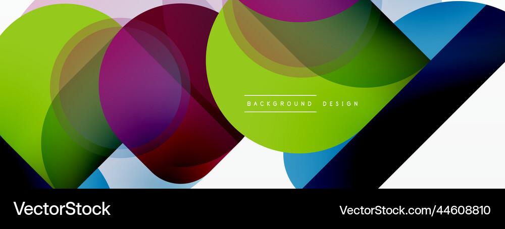 Round triangle shapes lines and circles geometric Vector Image