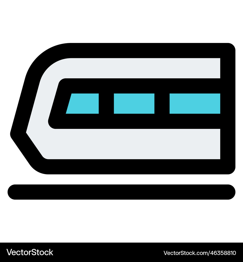 Subway train a type of high-capacity public Vector Image