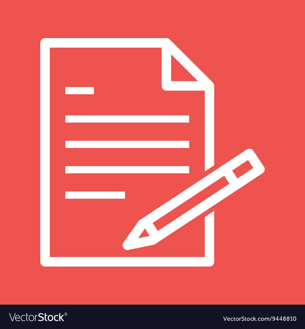 Write report Royalty Free Vector Image - VectorStock