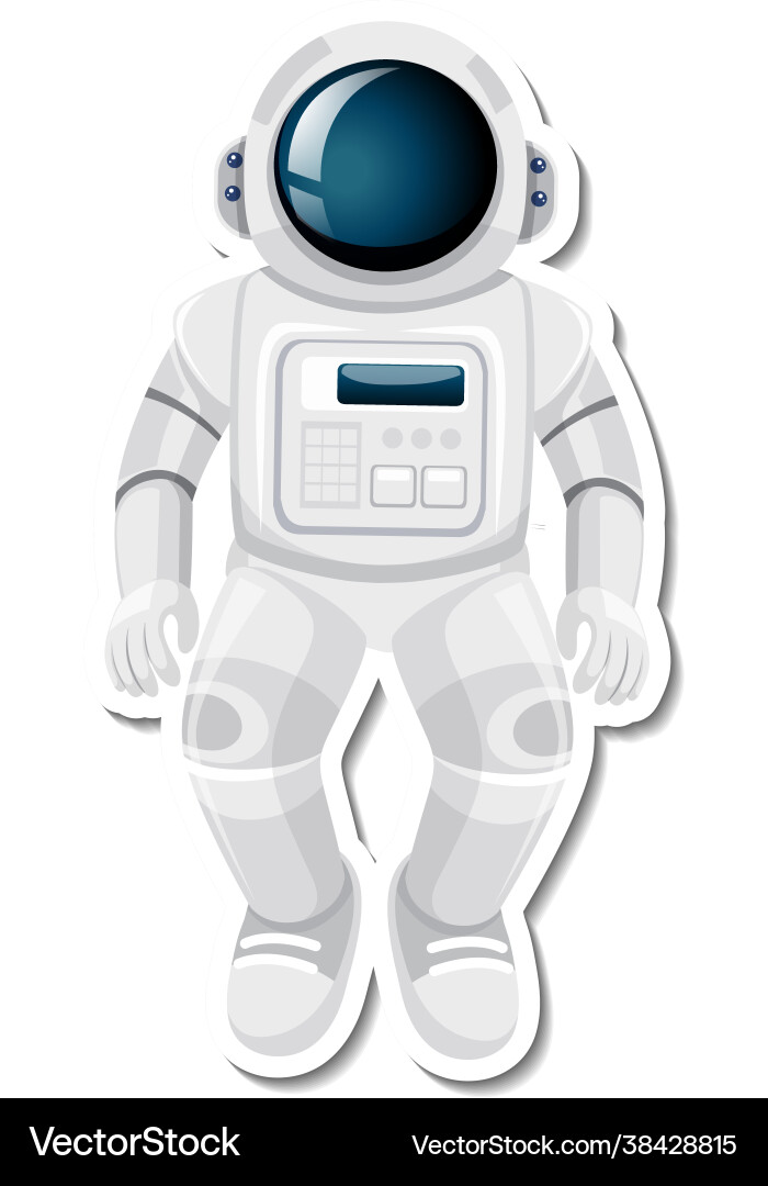 Astronaut or spaceman cartoon character Royalty Free Vector