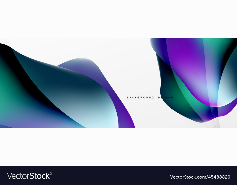 Abstract background fluid gradient color wave Vector Image