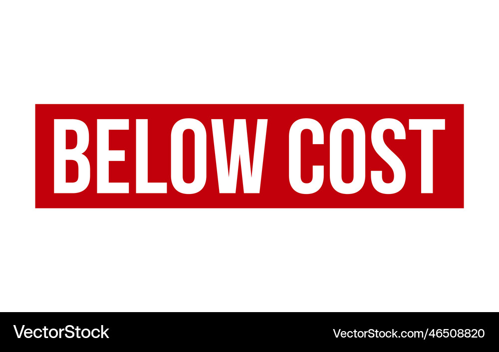 Below cost rubber grunge stamp seal Royalty Free Vector