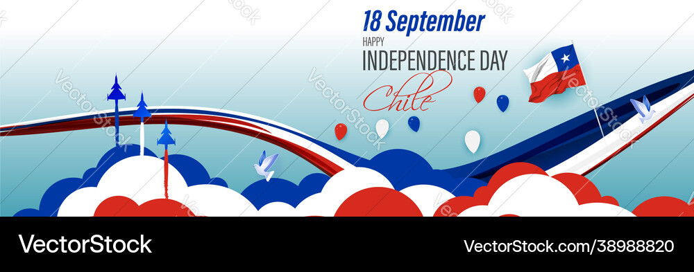 For independence day-chile-18 september Royalty Free Vector