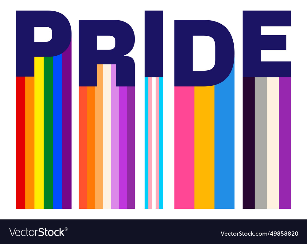 Inclusive pride background with flags pride Vector Image Inclusive pride background with flags pride Vector Image