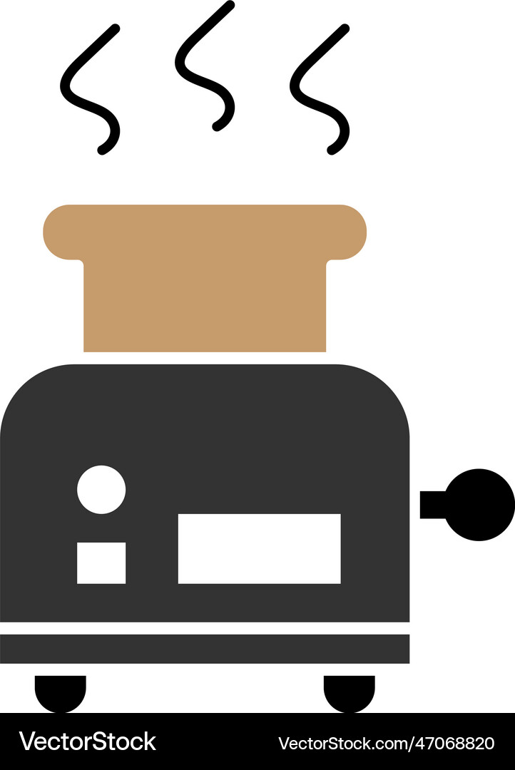 Toaster icon clipart design template isolated Vector Image