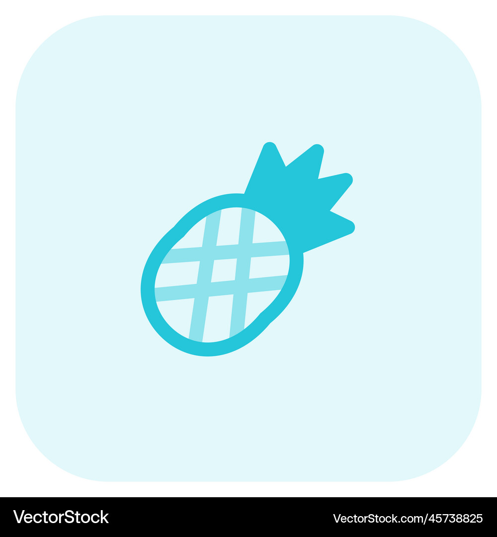 Juicy pineapple an edible spiky fruit Royalty Free Vector