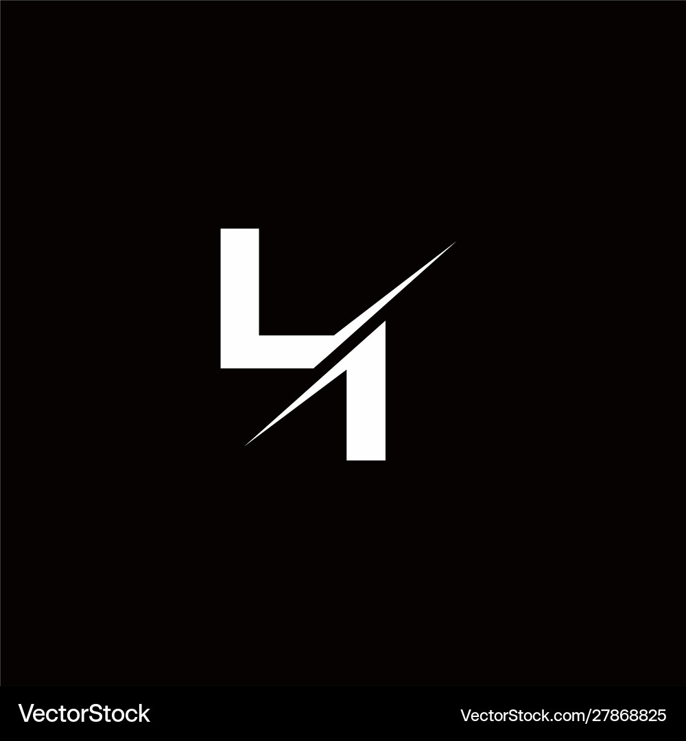 Li logo letter monogram slash with modern Vector Image
