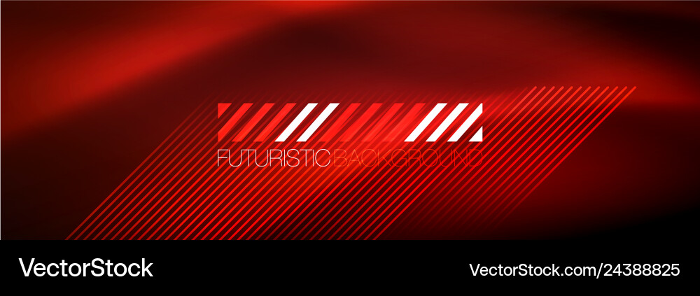 Neon glowing techno lines hi-tech futuristic Vector Image