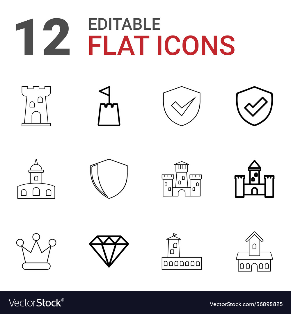 Royal icons Royalty Free Vector Image - VectorStock