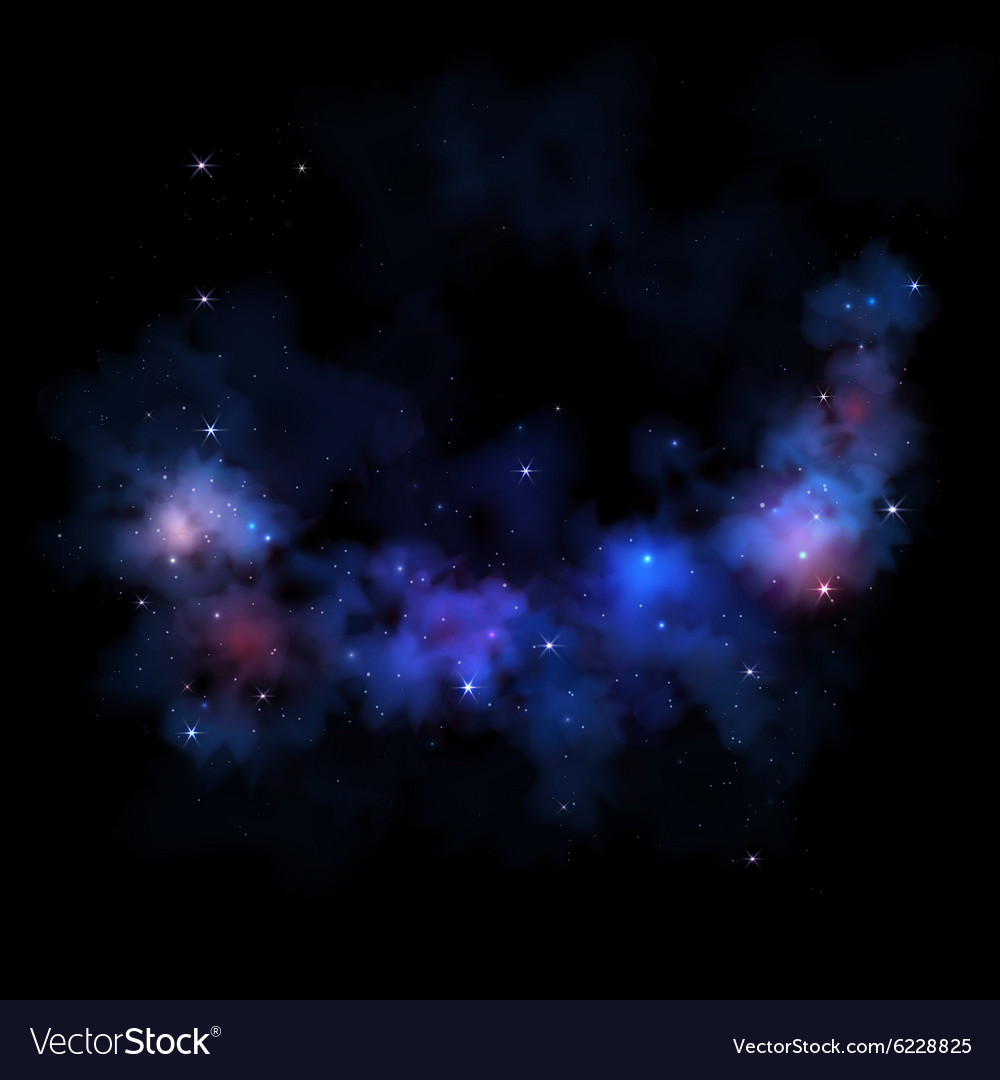 Sky galaxy stars nebula Royalty Free Vector Image