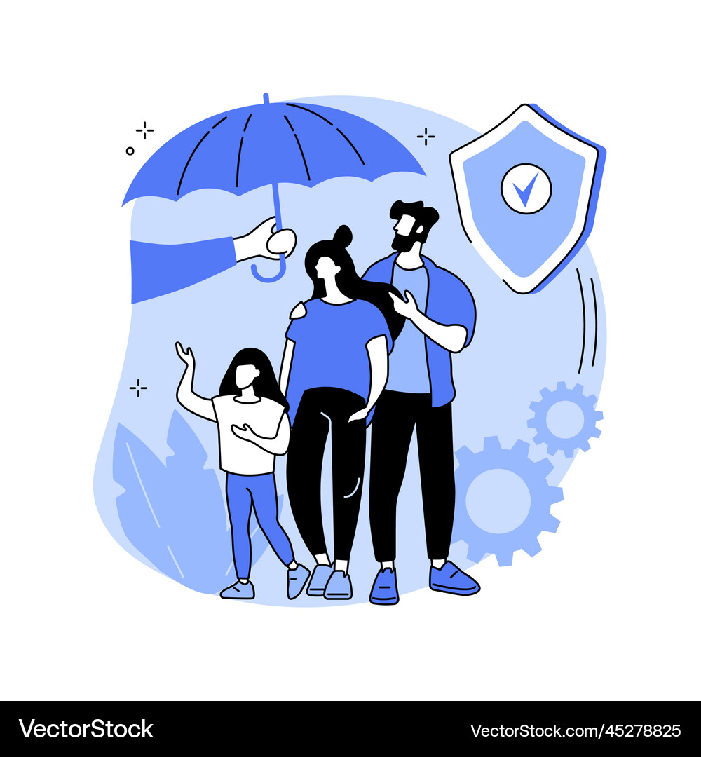 Social insurance abstract concept Royalty Free Vector Image