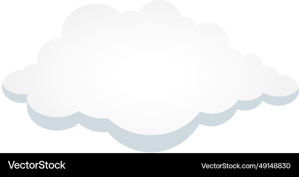 Abstract background of white cloud in sky Vector Image