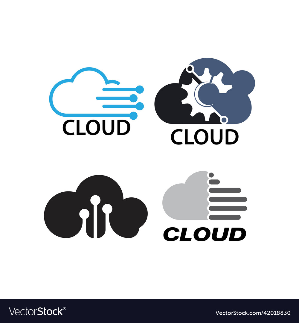 Cloud logo Royalty Free Vector Image - VectorStock