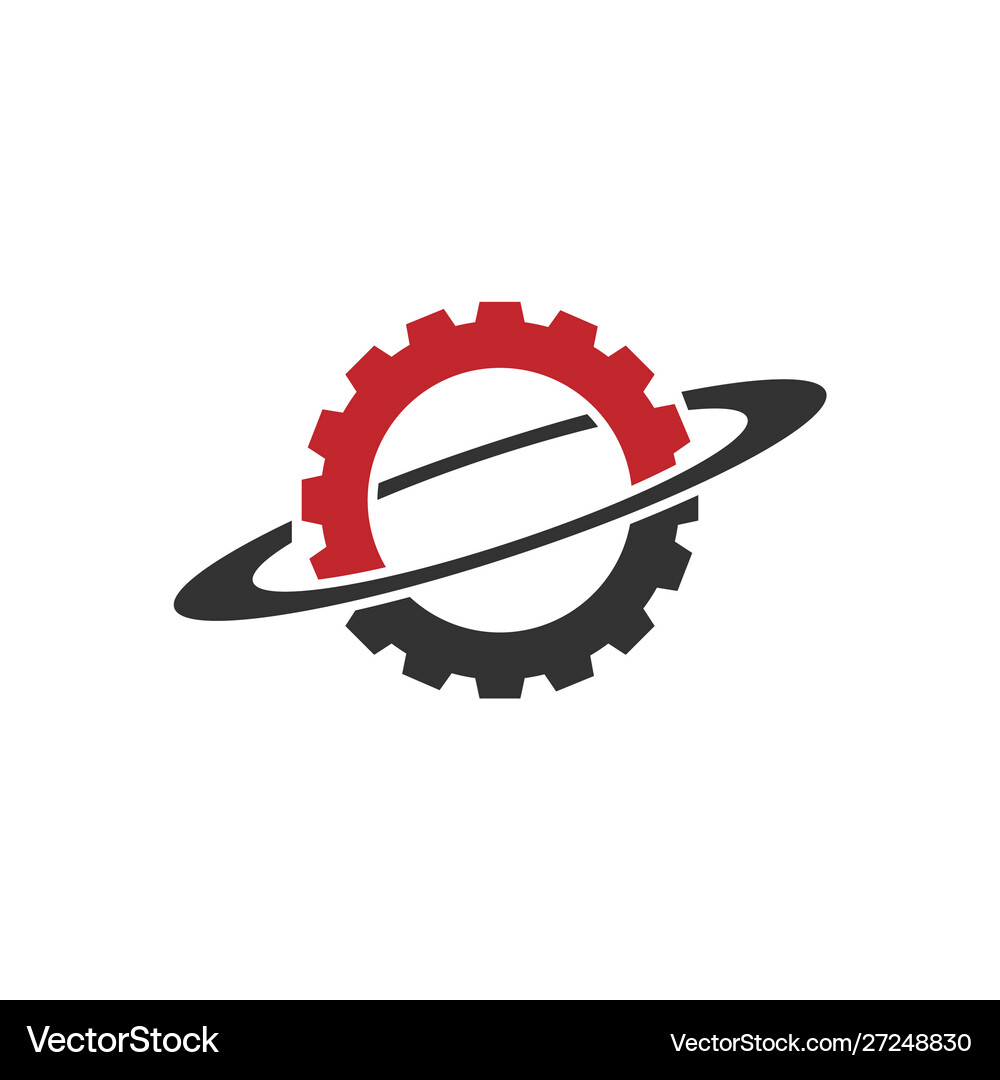 Gear abstract color work industry logo image Vector Image