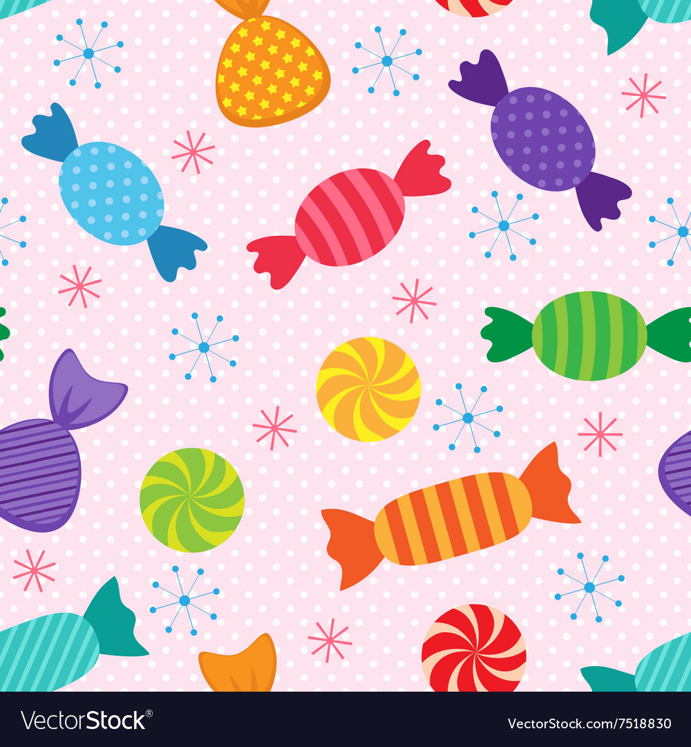 Sweets pattern Royalty Free Vector Image - VectorStock