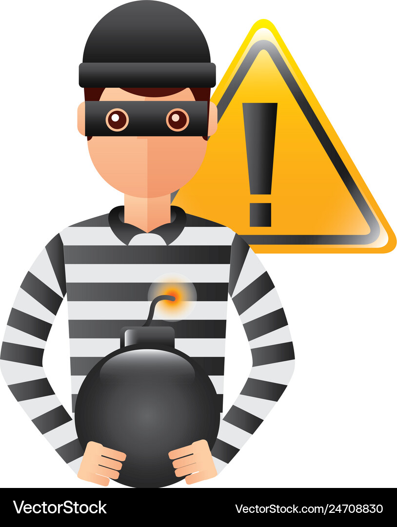 Burglar Bomb Warning Sign