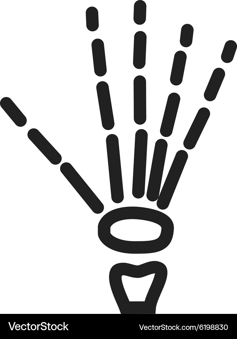 X-ray of hand Royalty Free Vector Image - VectorStock