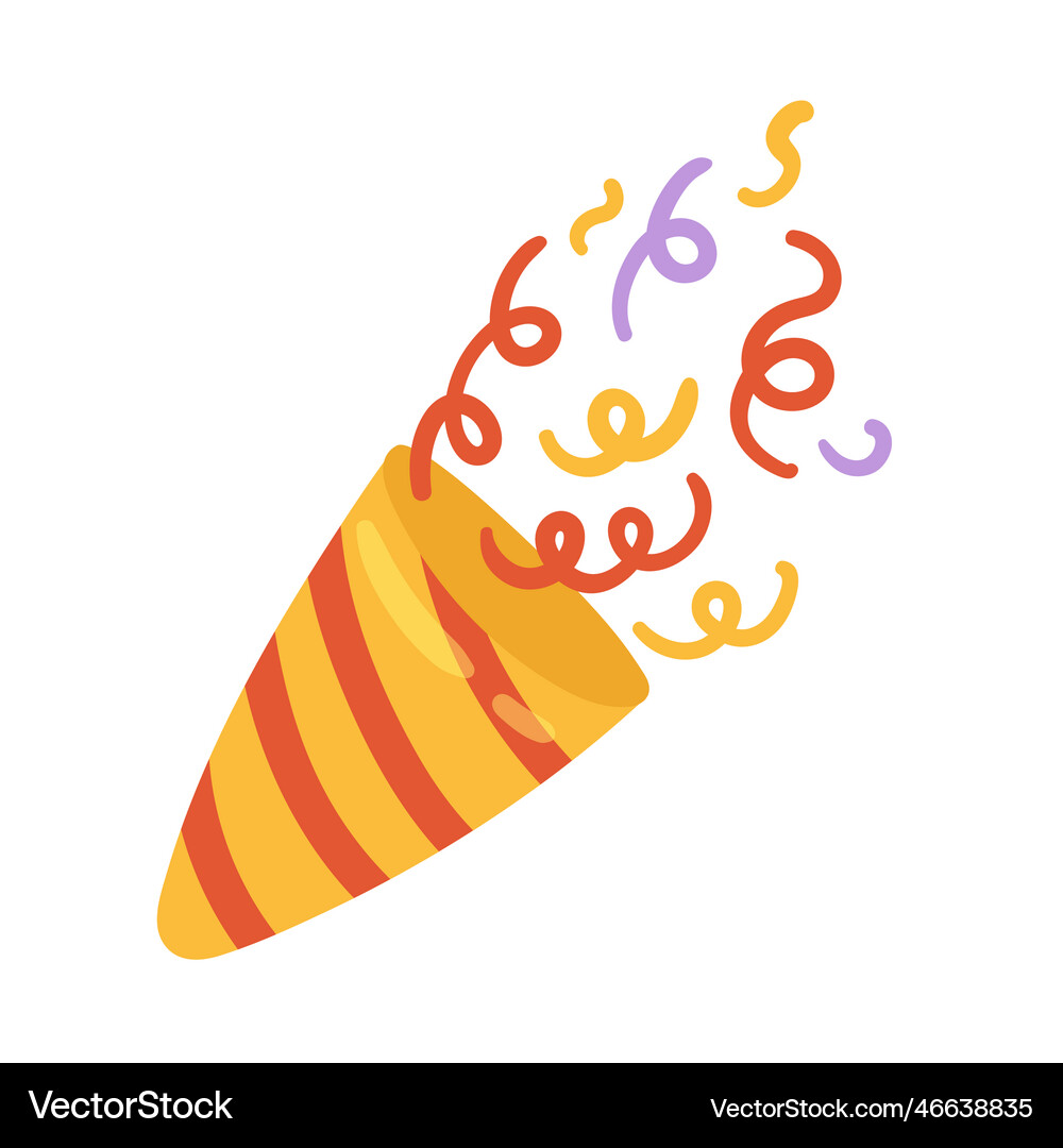 Birthday party confetti Royalty Free Vector Image