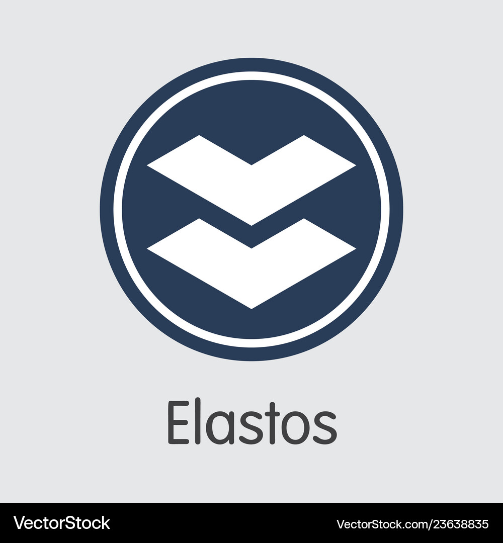Ela - elastos the icon of cryptocurrency Vector Image