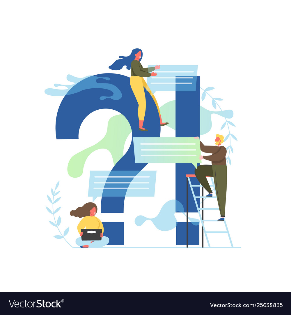 Frequently asked questions flat style Royalty Free Vector Frequently asked questions flat style Royalty Free Vector