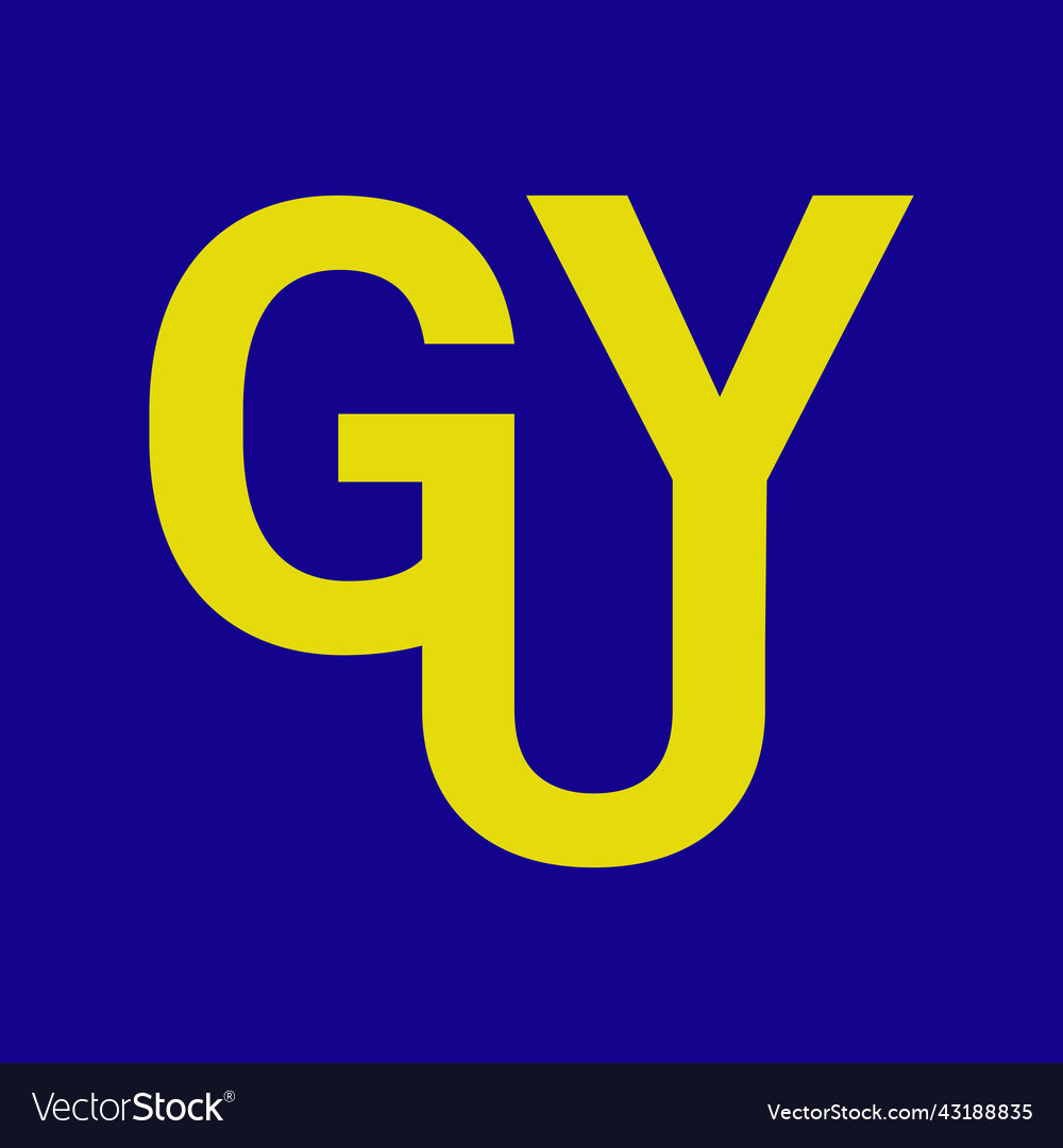 Initials logo guy Royalty Free Vector Image - VectorStock