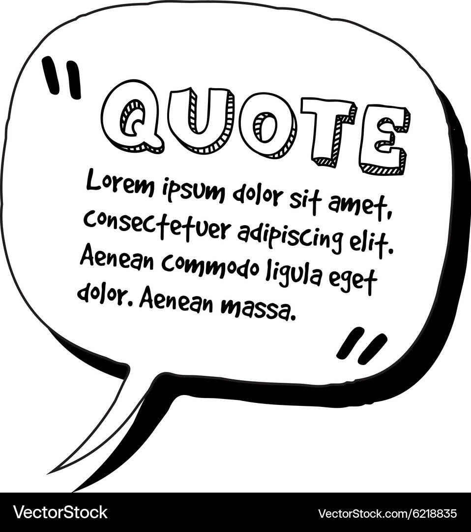 Quote template Royalty Free Vector Image - VectorStock