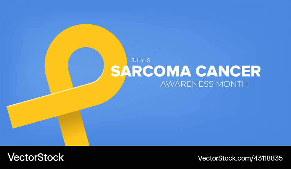 Sarcoma cancer awareness month concept horizontal Vector Image