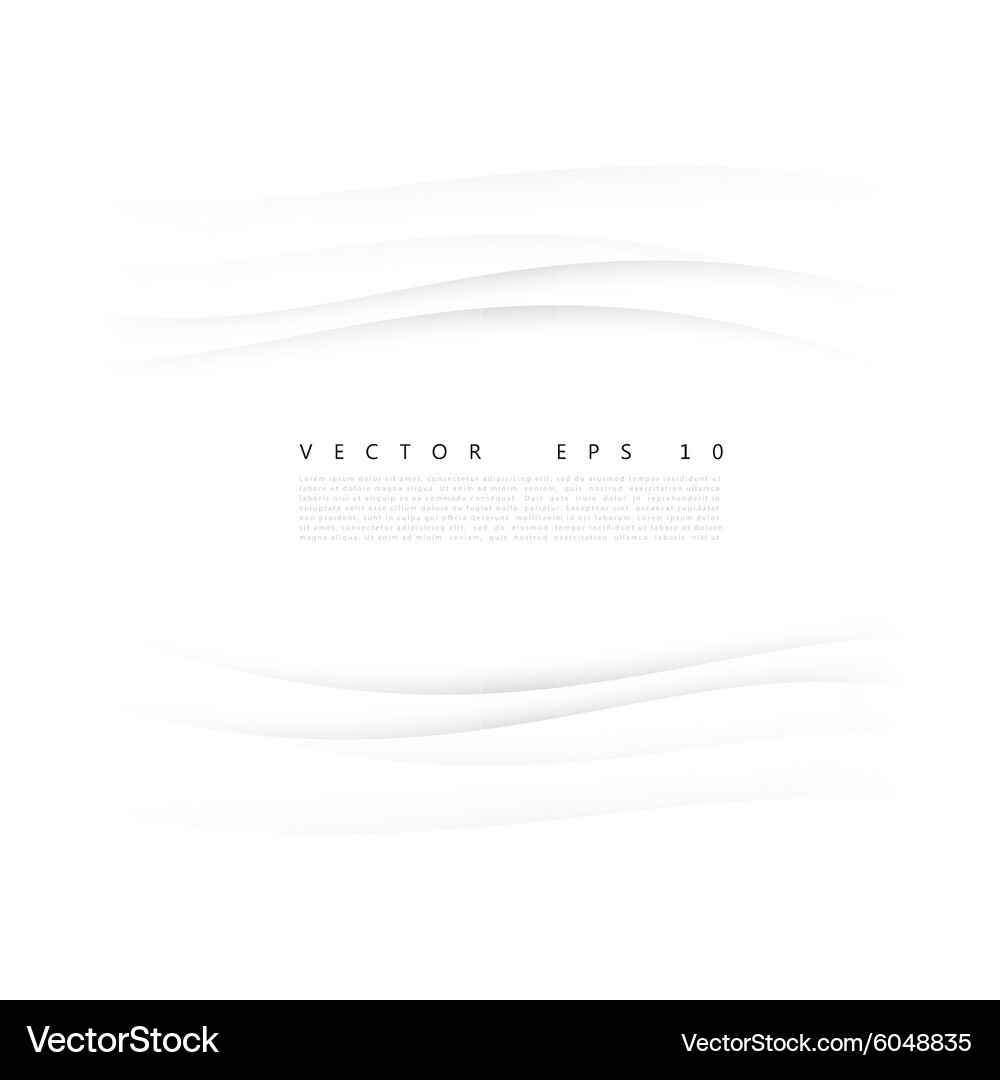 White of wavy banner Royalty Free Vector Image