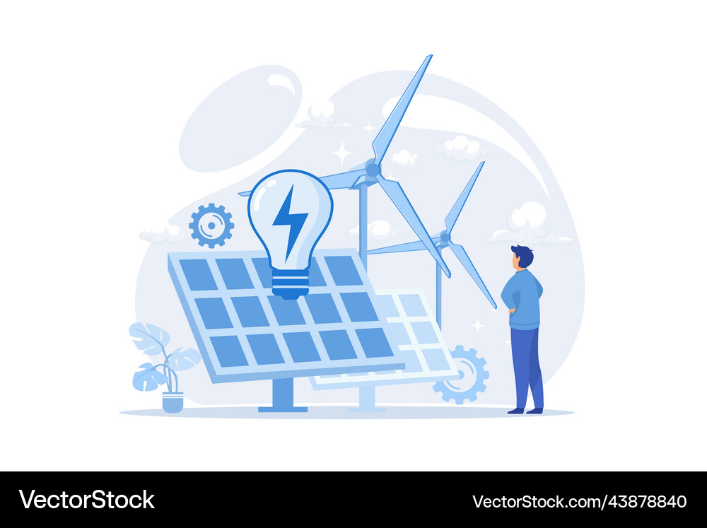 Alternative energy green energy Royalty Free Vector Image