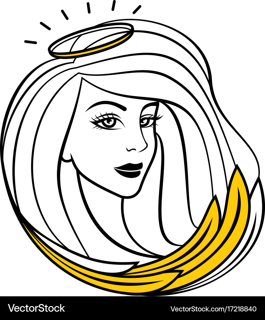 Angel girl Royalty Free Vector Image - VectorStock