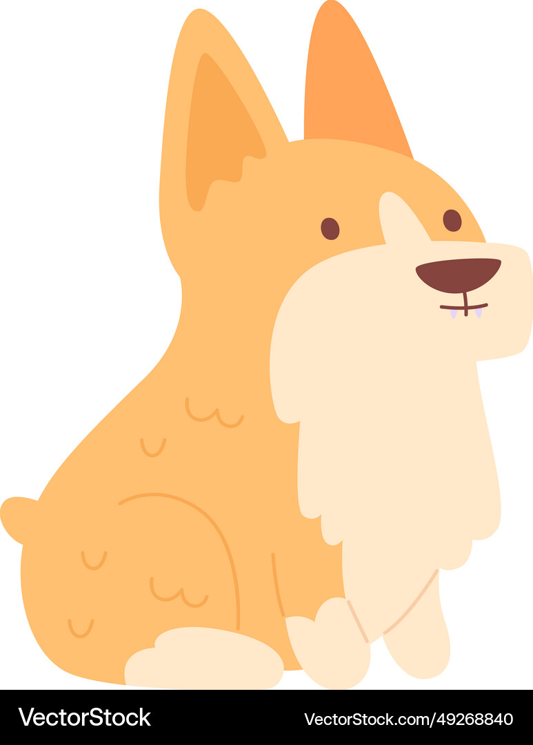 Corgi dog animal Royalty Free Vector Image - VectorStock