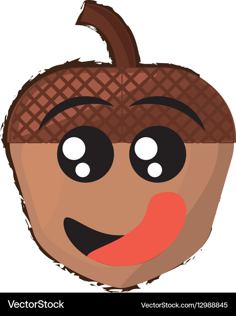 Borojo expressions hungry face Royalty Free Vector Image