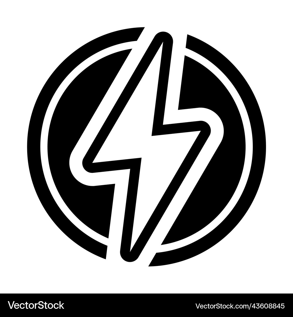 Energy lightning icon lightning electric power Vector Image