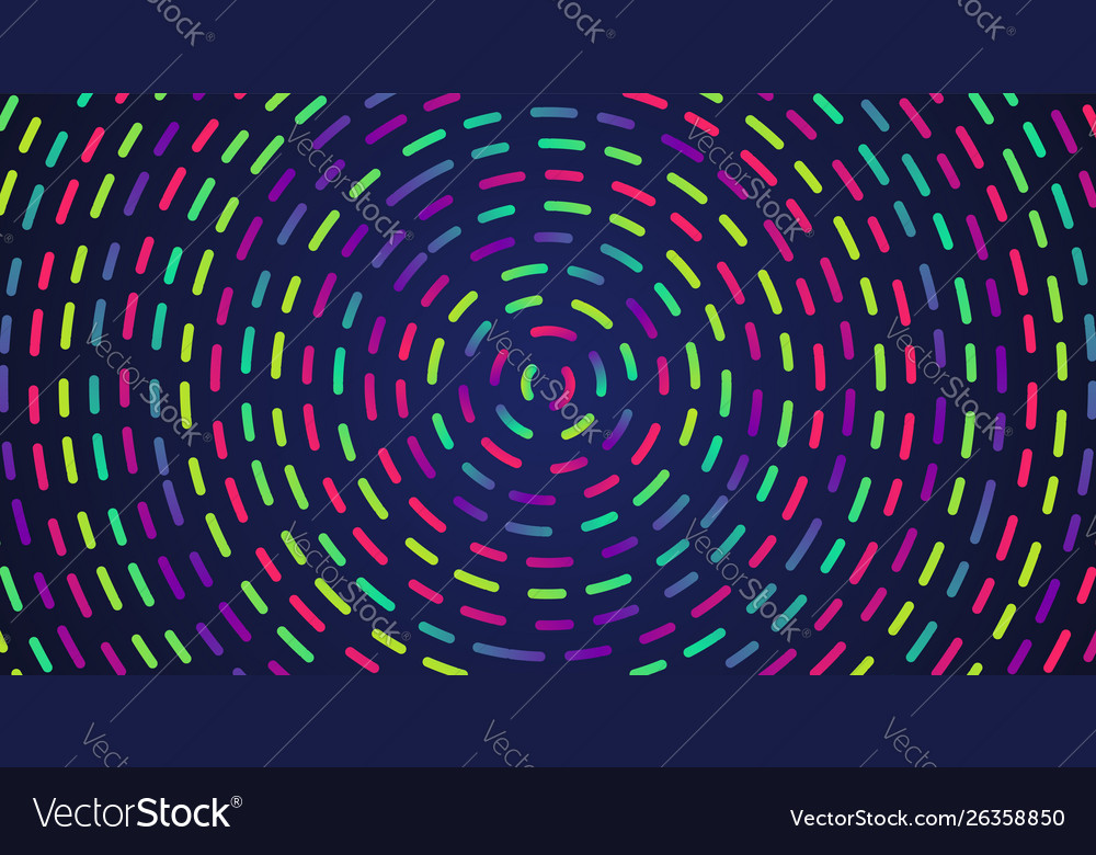 Colorful neon dashed lines Royalty Free Vector Image