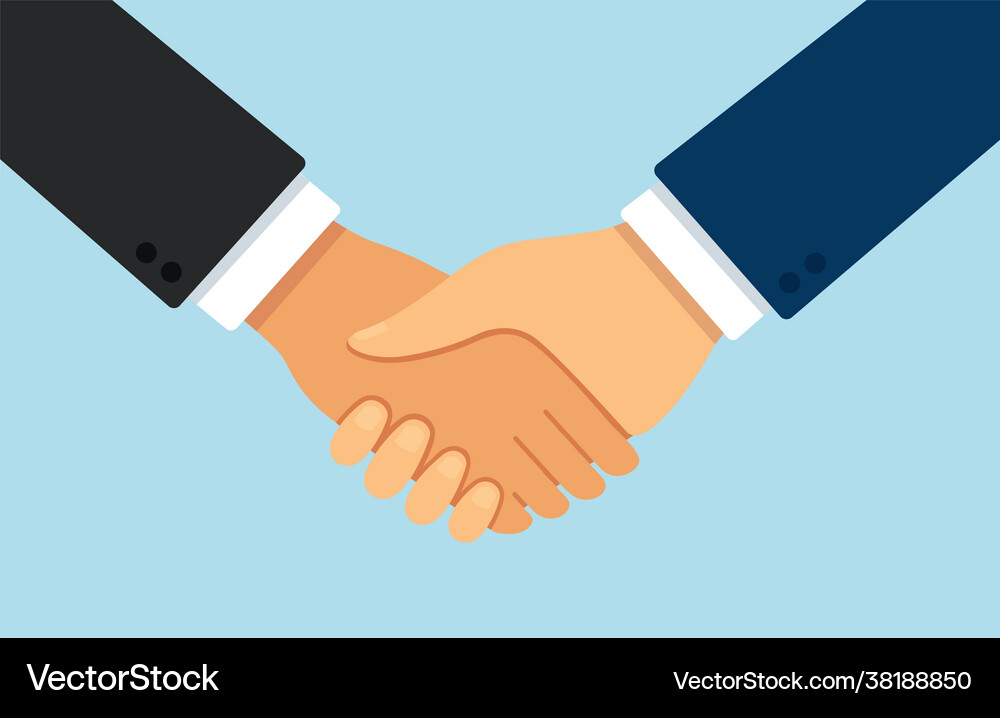 Icon handshakebusiness handshake partnership Vector Image