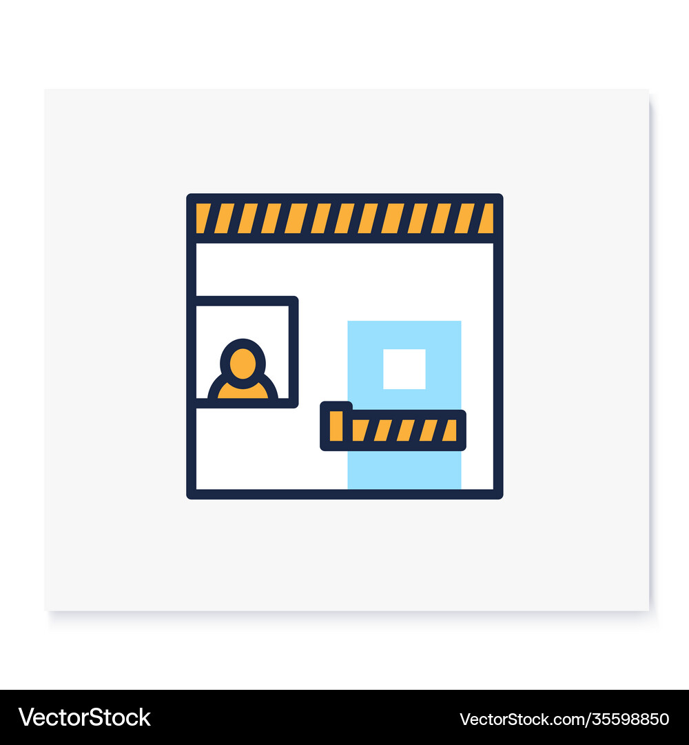 Isolation room color icon Royalty Free Vector Image