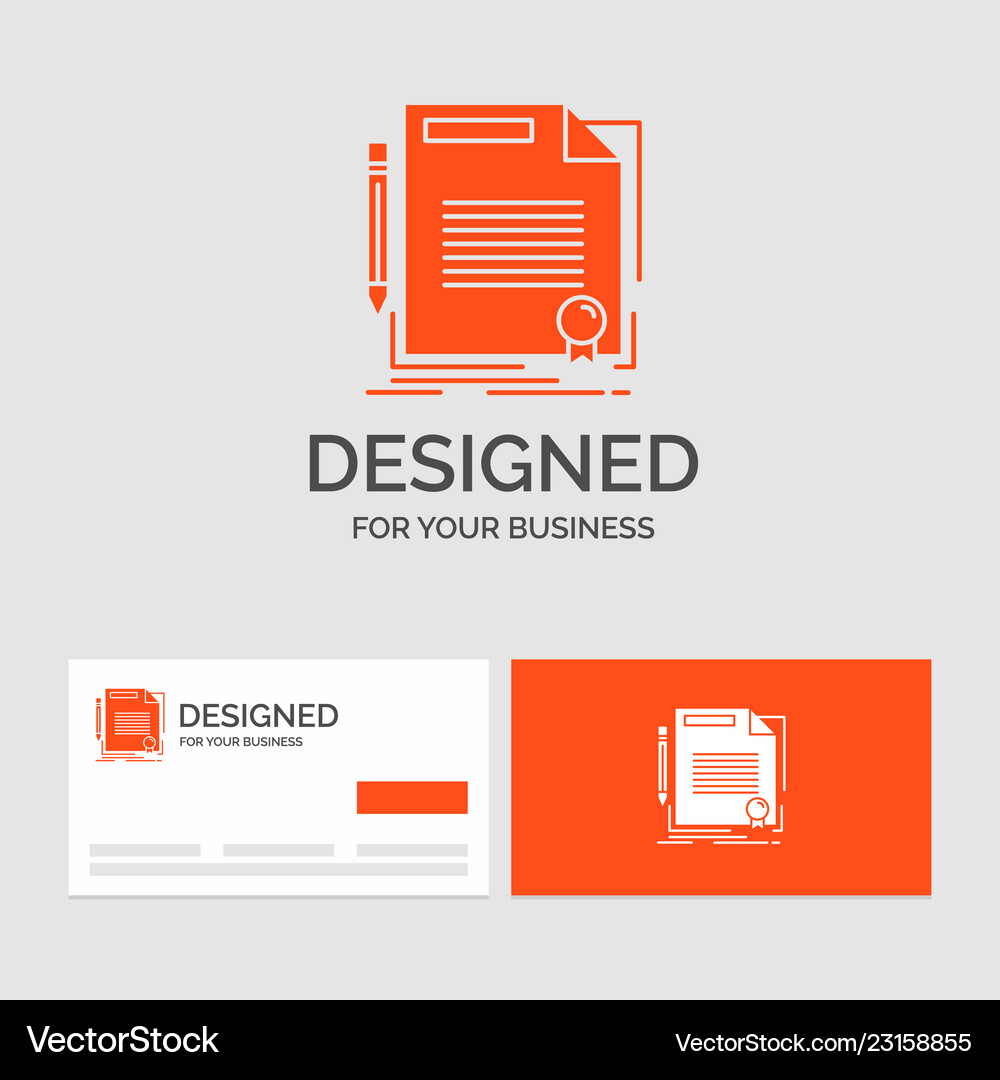 Business logo template for agreement contract Vector Image